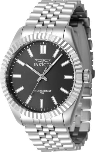 Invicta Men's 47478 Specialty Quartz 3 Hand Black Dial Watch ...