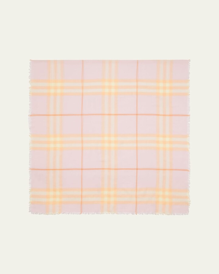 Burberry Giant Check Lightweight Wool Scarf - ShopStyle Scarves & Wraps