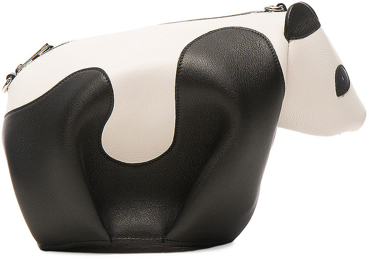 Loewe Panda Mini Bag in Black & White | FWRD - ShopStyle