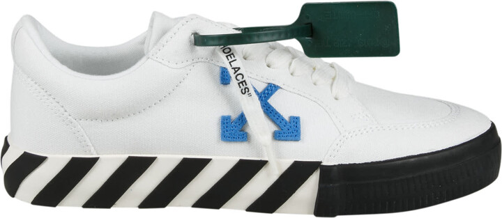 Off-White Low Vulcanized Canvas Sneakers - ShopStyle