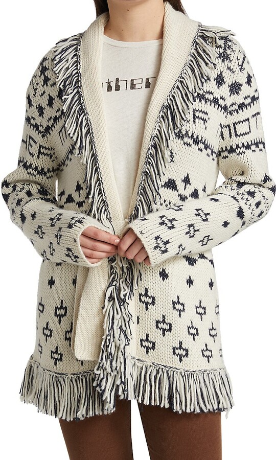 Mother The Belted Fringed Cardigan - ShopStyle