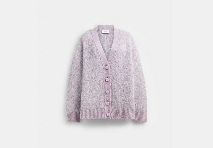Coach Metallic Signature Cardigan - ShopStyle