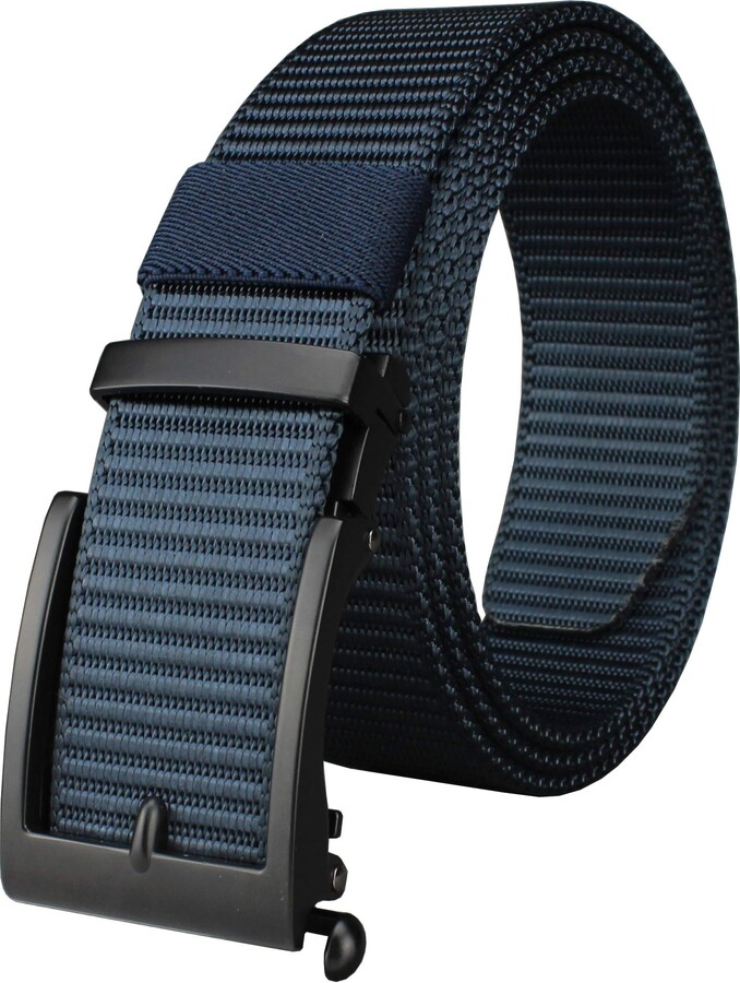 Bullko Web Nylon Belts for Men Adjustable Automatic Slide Click Ratchet ...
