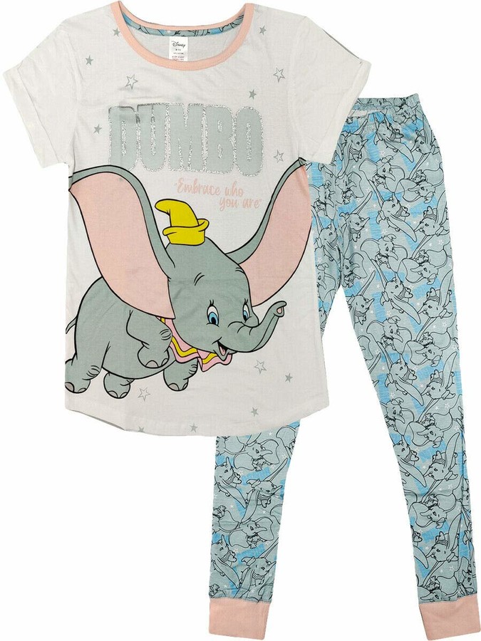Tdp Textiles Womens Dumbo the Elephant Pyjamas Teens Nightwear Size 8 ...