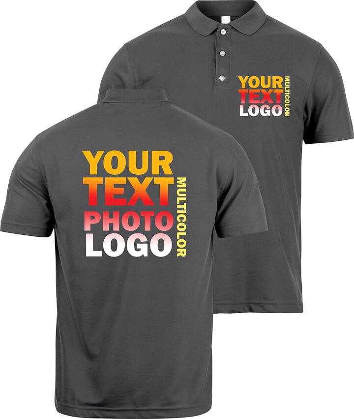lepni.me Premium Custom Polo Shirts for Men Adult with Your Company ...