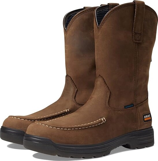 Ariat Turbo Pull-On Moc Soft Toe H2O Men's Shoes Mocha : 10.5 D ...