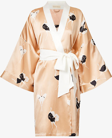 Olivia von Halle Womens Caprica Ovh Mimi Short Kimono Robe - ShopStyle