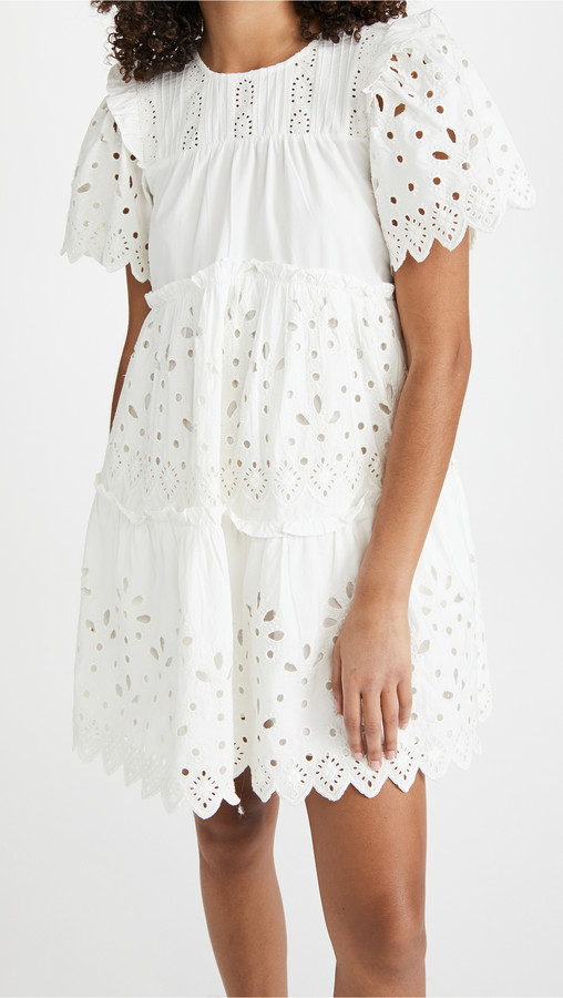 Sea Hazel Eyelet Tiered Dress - ShopStyle
