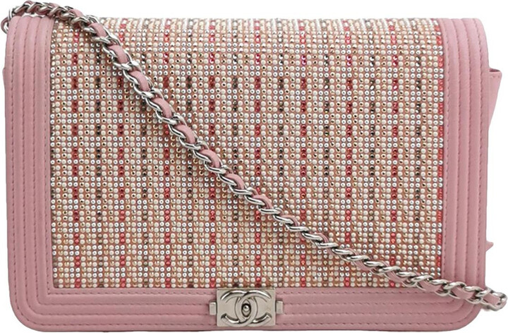 Chanel Wallet On Chain Boy leather crossbody bag - ShopStyle