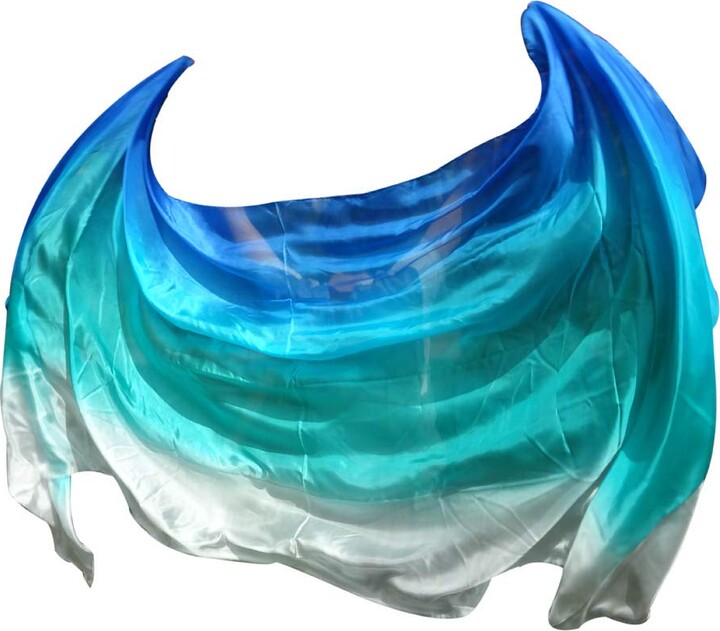 Winged Sirenny Multi-Color Airy Flowy Diaphanous Oriental Dance Silk ...