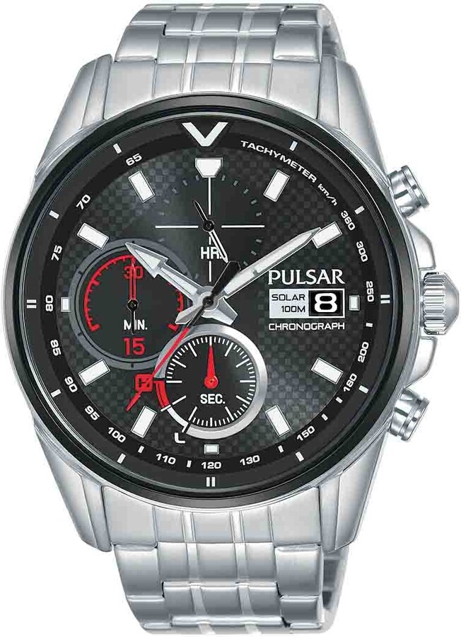 Seiko UK Limited - EU Men's Analogue Japanese Quartz Pulsar Solar M ...