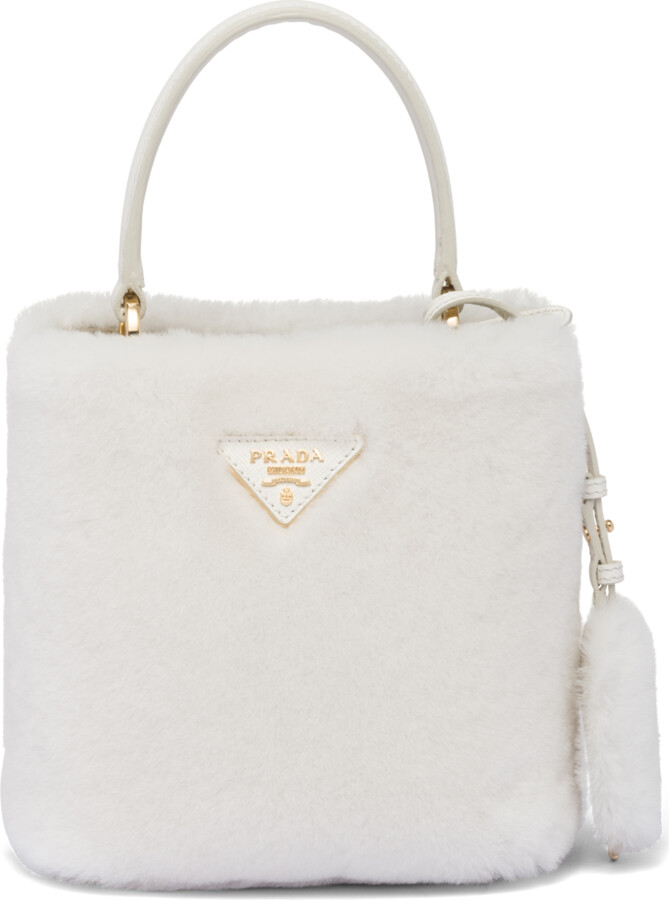 Prada Panier Shearling Mini-bag - ShopStyle Shoulder Bags