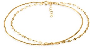 Aqua Double-Row Chain Anklet- 100% Exclusive - ShopStyle Jewelry
