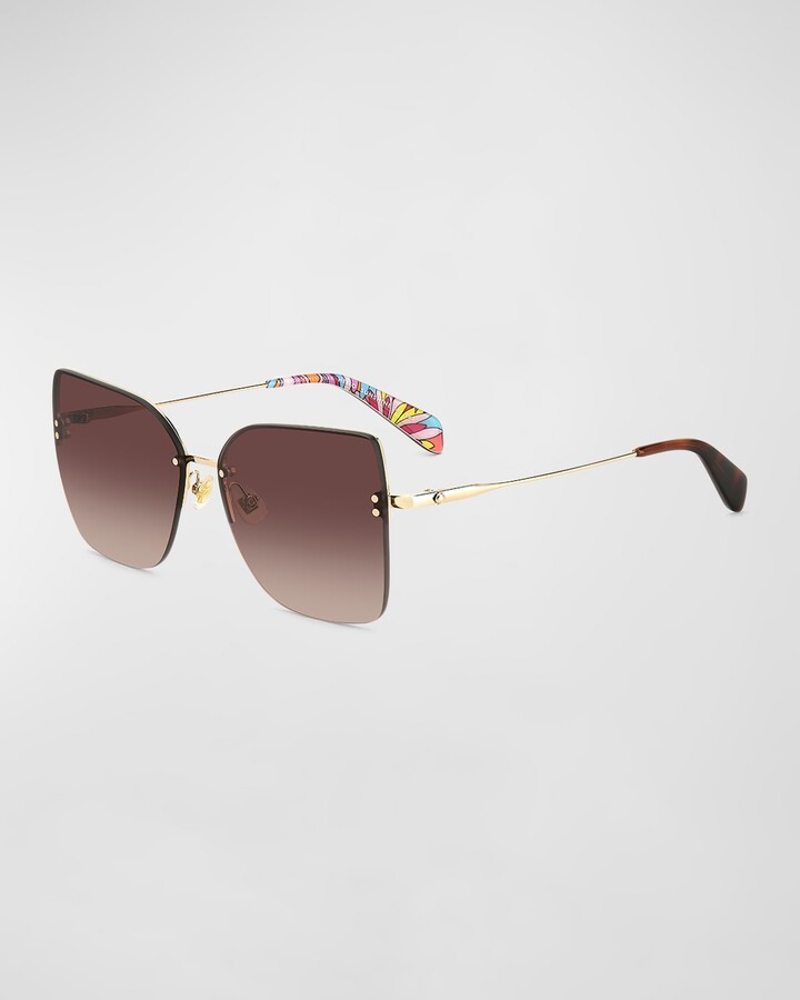Kate Spade Ariella Stainless Steel Butterfly Sunglasses - ShopStyle
