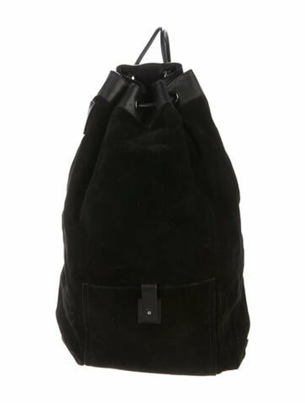 Gucci Vintage Suede Drawstring Backpack Black - ShopStyle