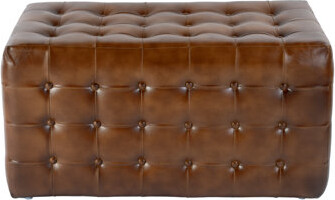 Trent Austin Design Kingston 36 in. W Leather Upholstered Accent Bench ...