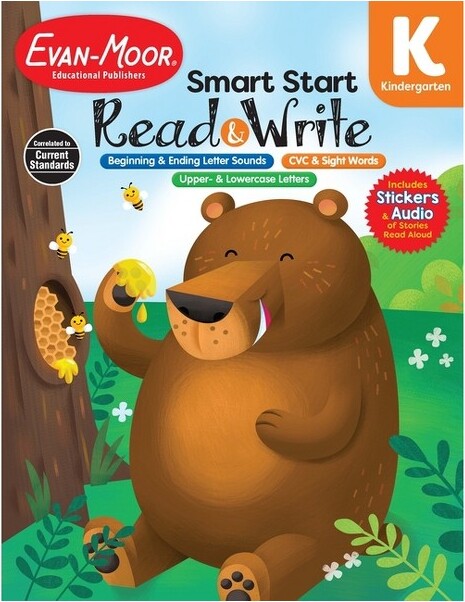 Smart Start: Read and Write, Kindergarten Workbook - (Smart Start: Read & Write) by Evan-Moor ...