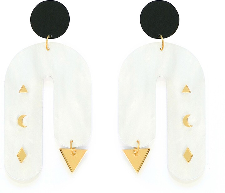 Dash of Gold - Ritual Acrylic Earrings - ShopStyle