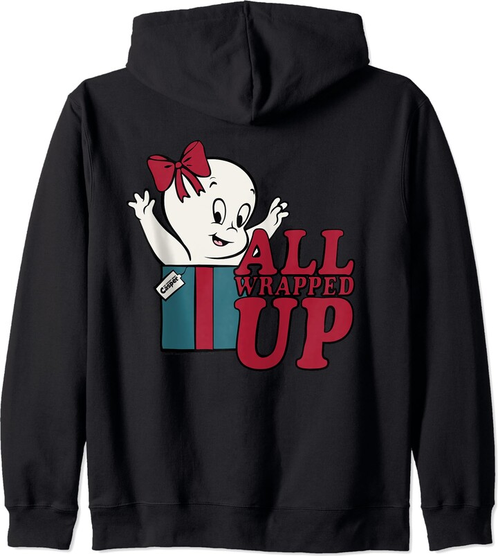 Casper the Friendly Ghost Vintage All Wrapped Up Holiday Zip Hoodie ...