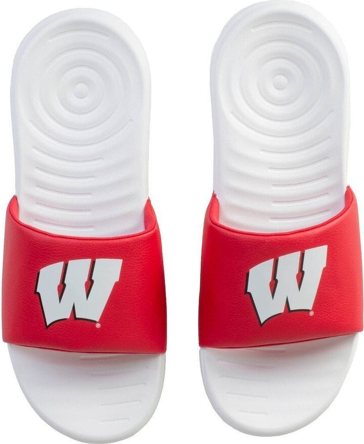 Under Armour Men's Wisconsin Badgers Ansa Slide Sandals - ShopStyle