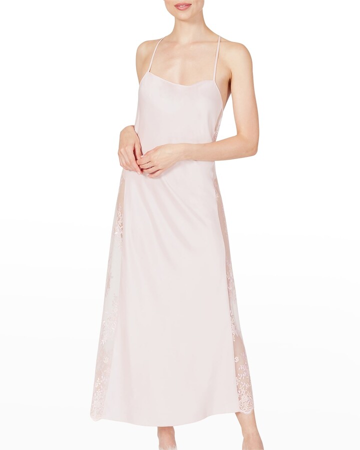 Rya Collection Darling Lace-Inset Satin Gown - ShopStyle Nightgowns