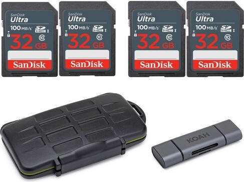 SanDisk Ultra 32GB SDHC UHS-I Memory Card with Card Reader and Storage ...