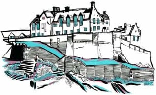 Susie Wright Edinburgh Castle Screen Print - ShopStyle Artwork