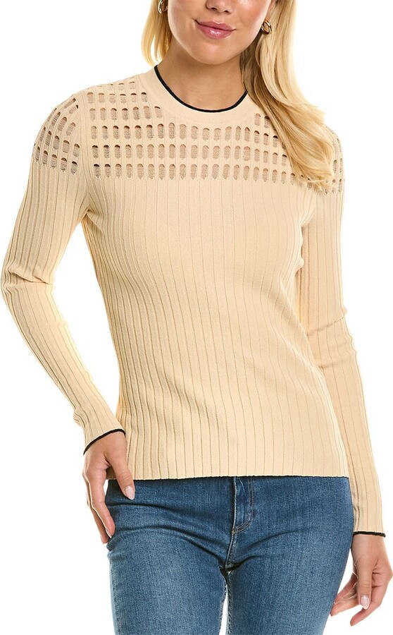 Autumn Cashmere Stitch Yoke Sweater - ShopStyle