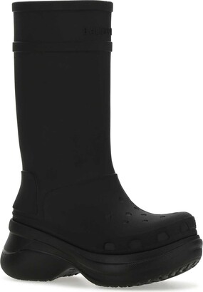 Balenciaga Trooper block-heel rubber boots - ShopStyle