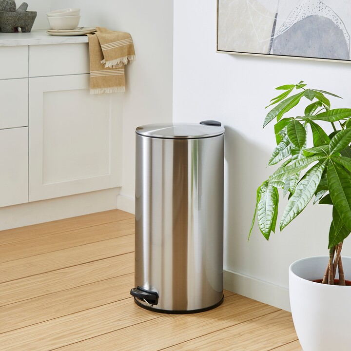 Dunelm Modern 30 Litre Pedal Bin Chrome - ShopStyle Kitchen Storage ...
