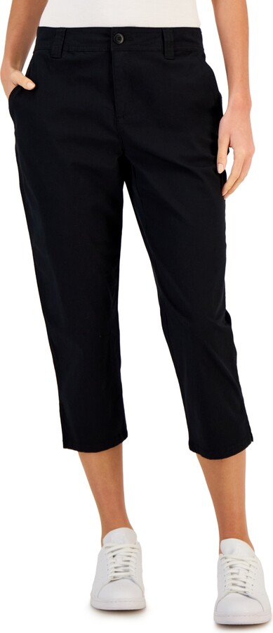 Style&Co. Style & Co Petite Mid-Rise Split-Hem Capri Pants, Created for ...