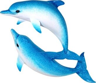 Charlotte International Swimming Blue Double Dolphins Wall Decor 18 ...