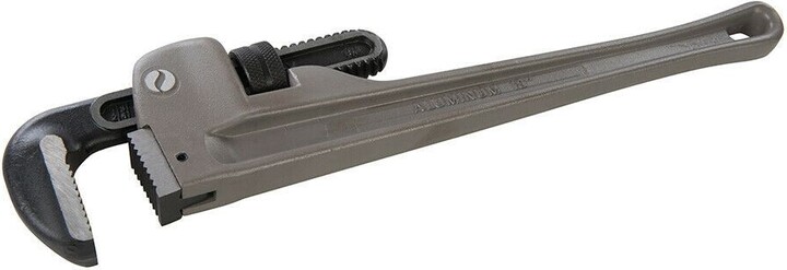 Loops 460mm (18'' Inch) Aluminium Handle Adjustable Pipe Wrench Smooth ...