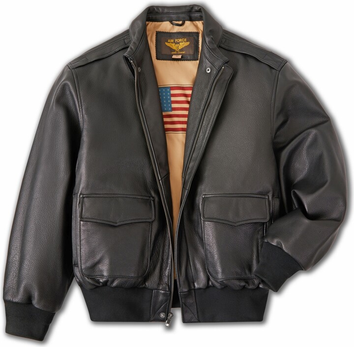 Landing Leathers Men A-2 Leather Flight Bomber Jacket - ShopStyle