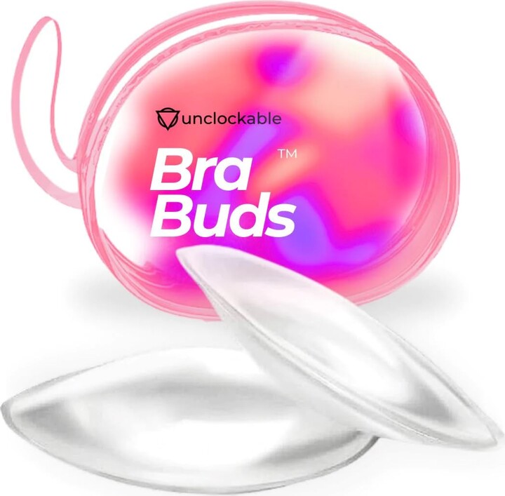 Unclockable Bra Buds - Implant-Grade Silicone Bra Inserts - Clear Gel ...