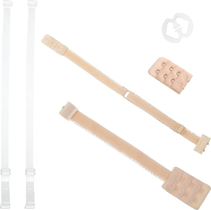 Geyoga 5 Bra Accessory Sets Including 2 Low Back Bra Converter Straps ...