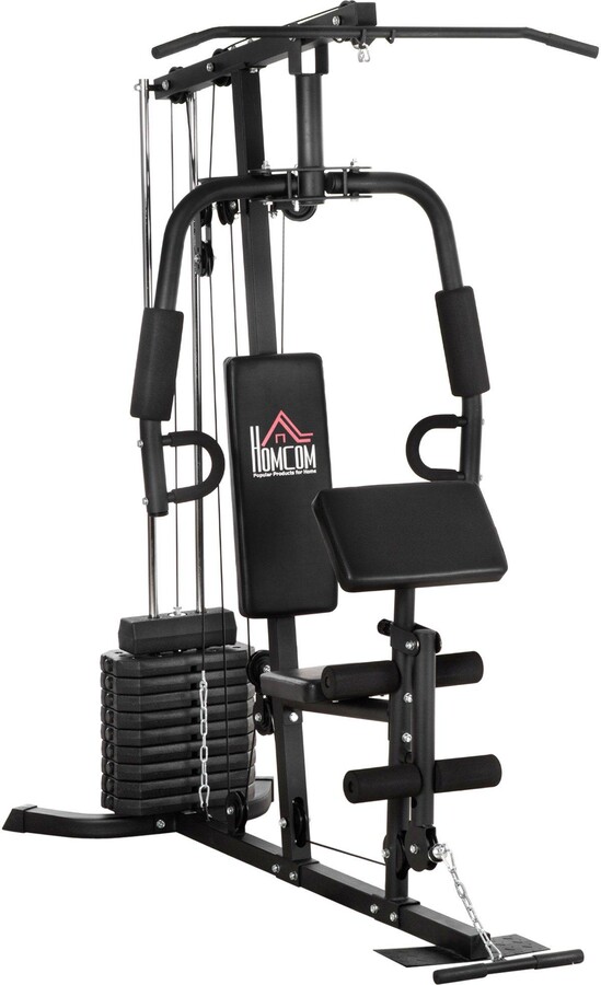 HOMCOM Multi Home Gym Machine with 45kg Weight Stack for Full Body ...