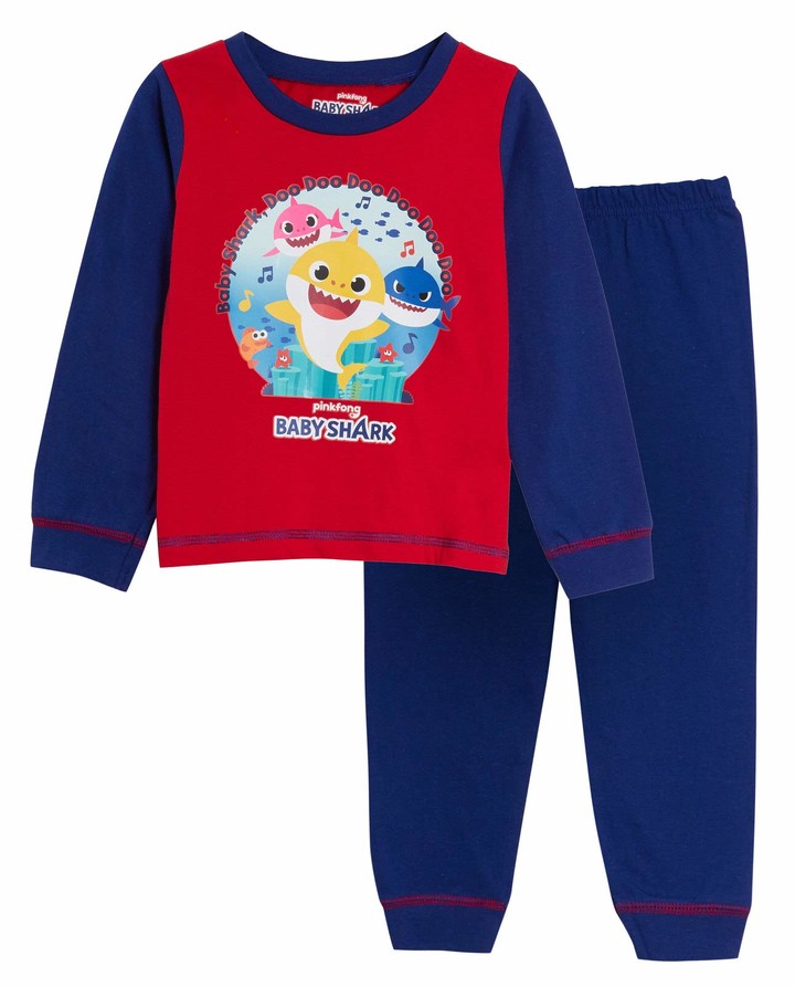 Pinkfong Baby Shark Pyjamas Red/Blue 2-3 Years - ShopStyle