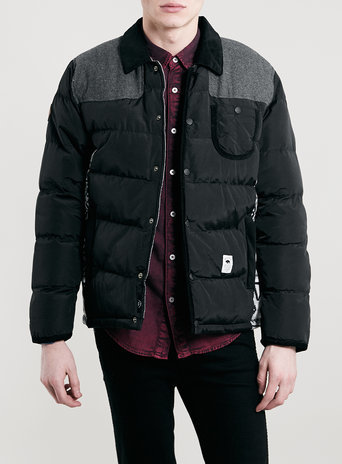 Topman Bellfield Black Puffer Jacket* - ShopStyle Outerwear