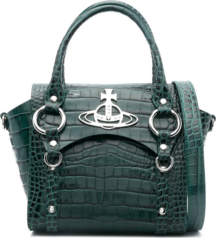 Vivienne Westwood Betty small leather tote bag - ShopStyle