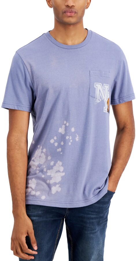 Sun + Stone Men's Larry Letterman Graphic Pocket T-Shirt, Created for ...