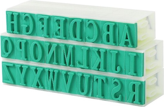 Unique Bargains Craft DIY Rubber Detachable English Alphabet 26 Letters ...