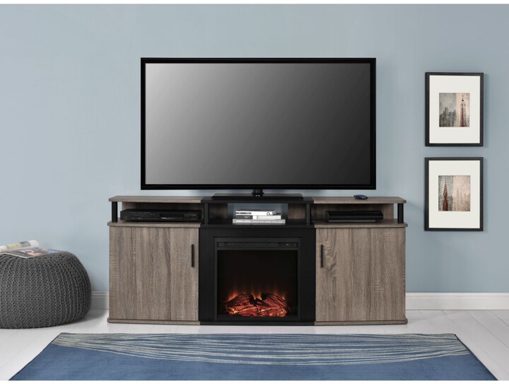 Ameriwood Home Delmar Electric Fireplace Tv Console For Tvs Up To 70 Inches - ShopStyle