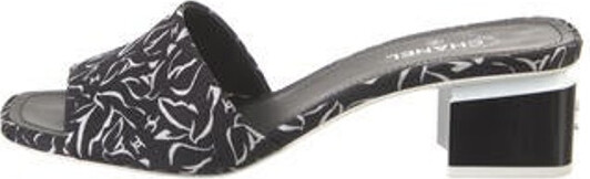 Chanel 2022 Interlocking CC Logo Slides - ShopStyle