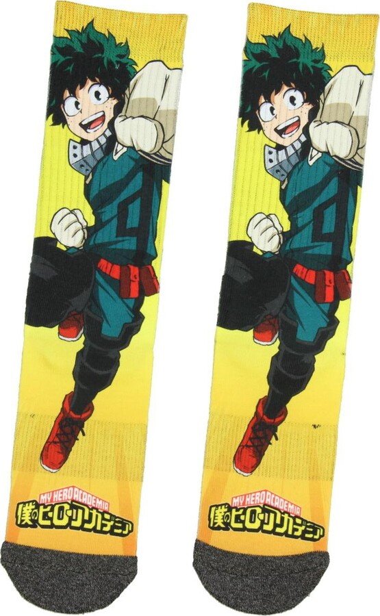 My Hero Academia Deku Izuku Midoriya Unisex Sublimated Crew Socks - ShopStyle