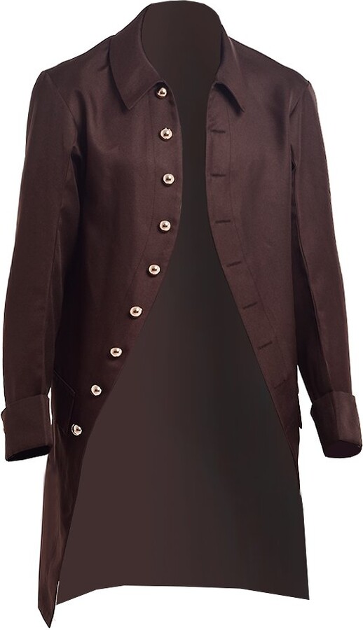 BLESSUME Colonial Pirate Men Jacket Steampunk Victorian Frock Coat ...