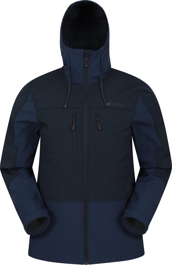 Mountain Warehouse Samurai Mens Softshell Rain Jacket - Waterproof ...