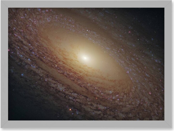 Artery8 Hubble Space Telescope Image Spiral Galaxy NGC 2841 Blue Pink ...