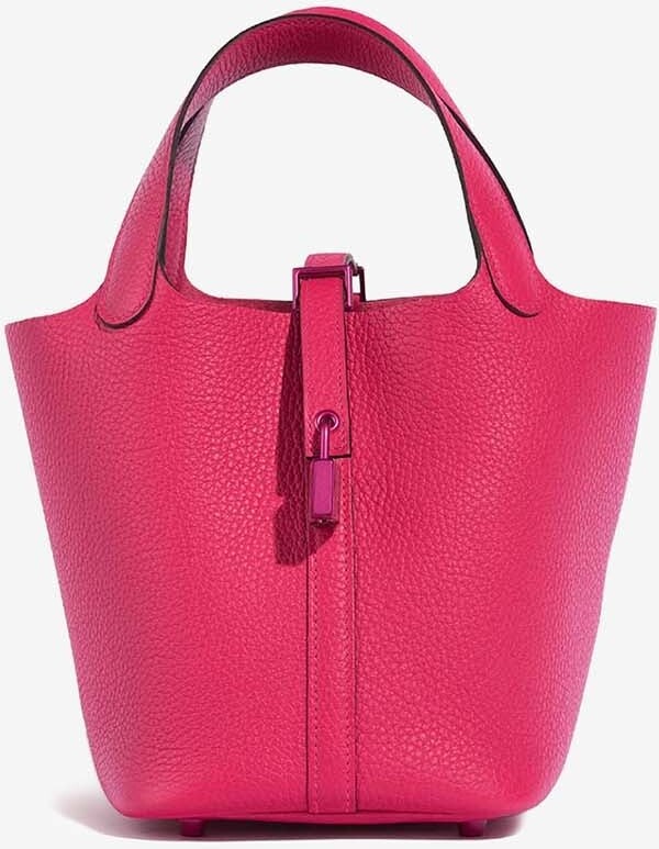 Hermes Picotin Lock 18 "SO PINK" in Rose Mexico Taurillon Clemence with ...