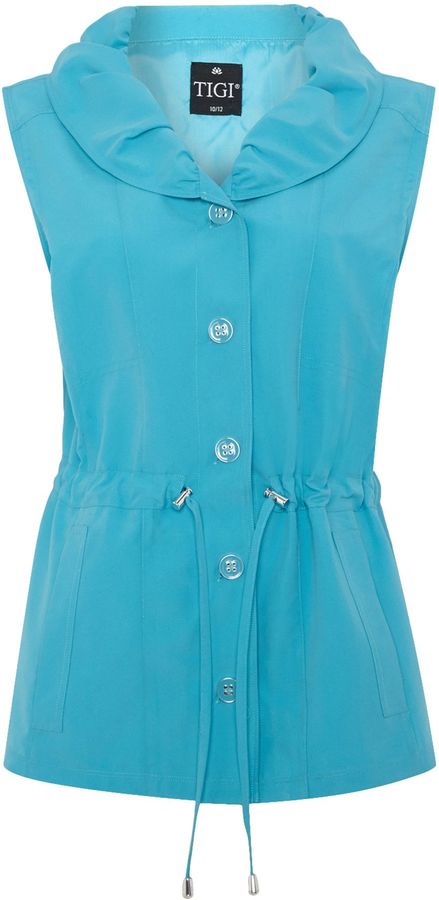 Tigi Shawl collar gilet - ShopStyle Jackets